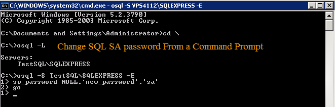 How To Reset SA Password In SQL Server 2005 By Unlockpassword J 