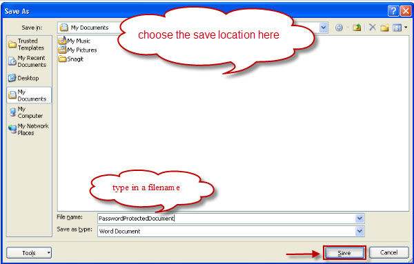 How to Password Protect MS Word 2007 document How to Password Protect MS Word 2007 document
