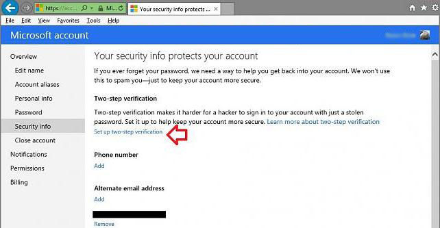 How To Turn On Or Off Two Step Verification For Microsoft Account In