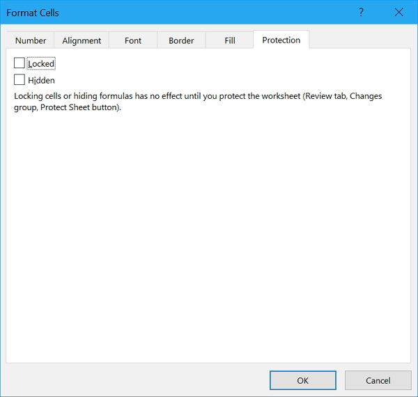 How To Lock Or Unlock All Specific Cells In Excel 2016 2013