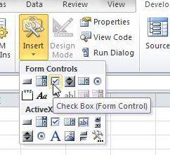 How to Add Checkboxes to Excel