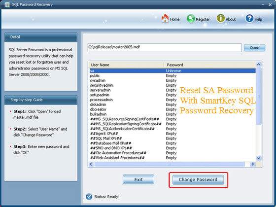 How to Reset SA password SQL 2005? How to Reset SA password SQL 2005?