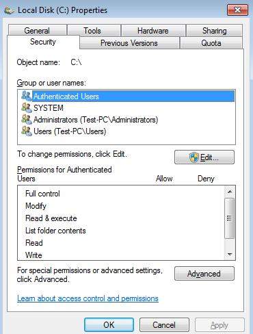 How to Add or Remove Security Tab from Files and Folder Properties in ...